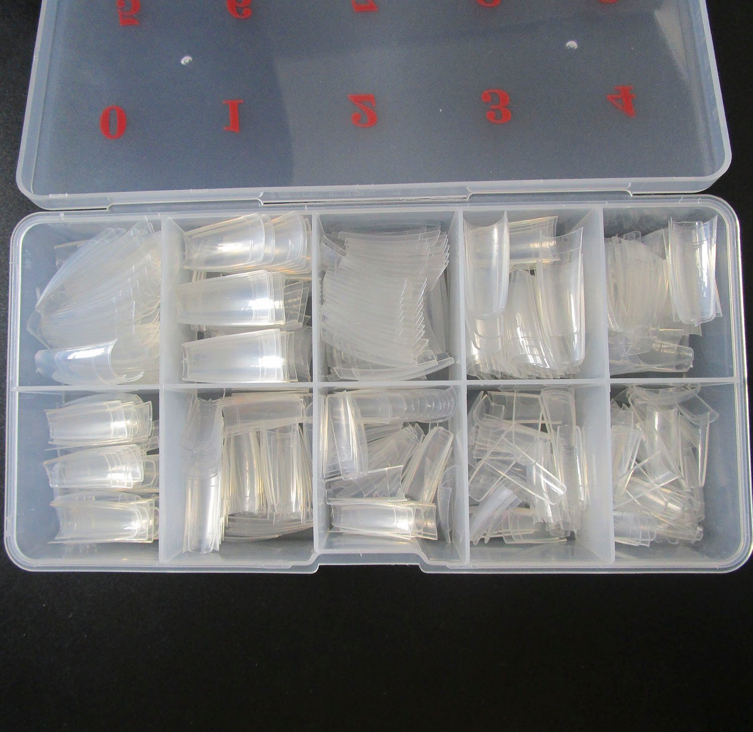 Acrylic Nail Art Kit 500pc Clear French Nail Tips Artificial False ...