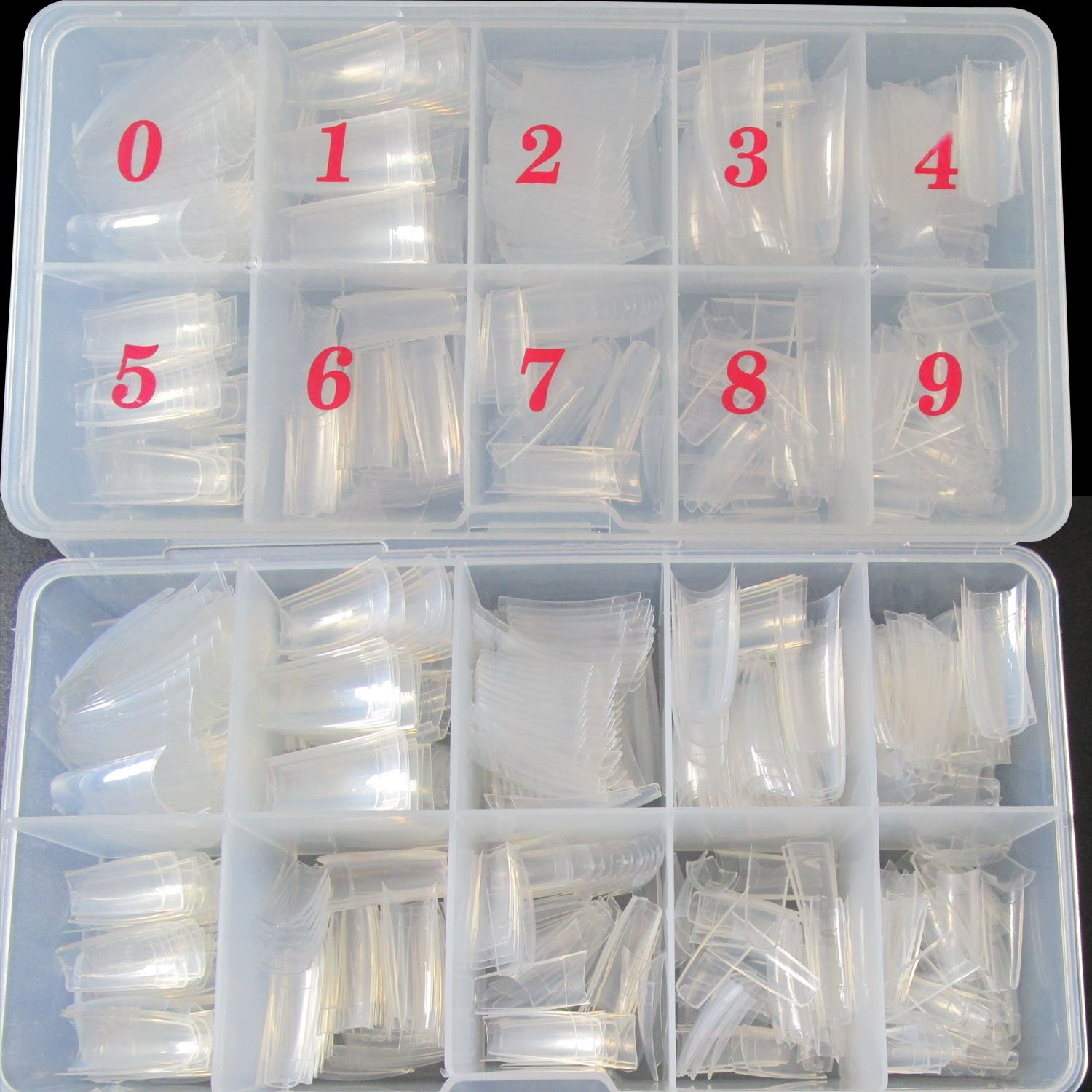 Acrylic Nail Art Kit 500pc Clear French Nail Tips Artificial False ...